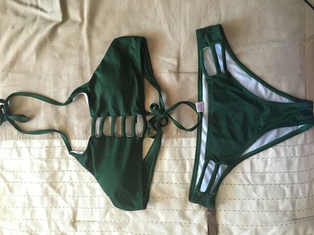 Halter Ladder Cutout Bikini Set Shein Sheinside