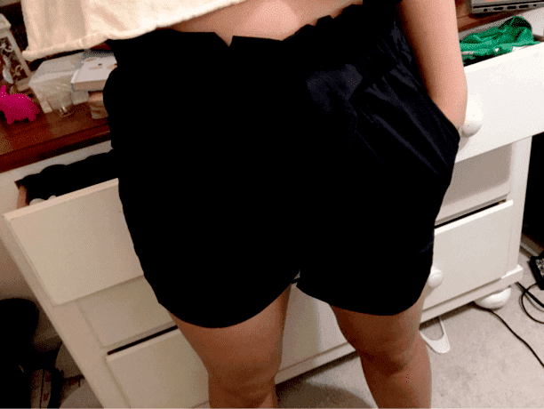 Ruffle Waist Self Tie Shorts Shein Sheinside