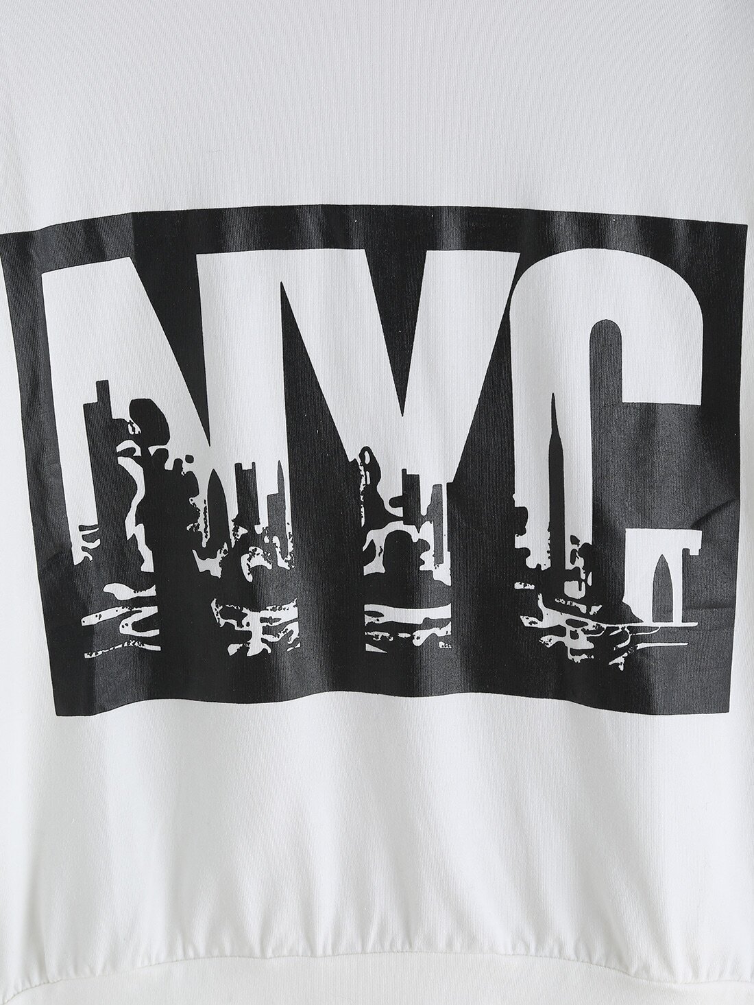 White Black Round Neck Letters Print Crop Sweatshirt Shein Sheinside