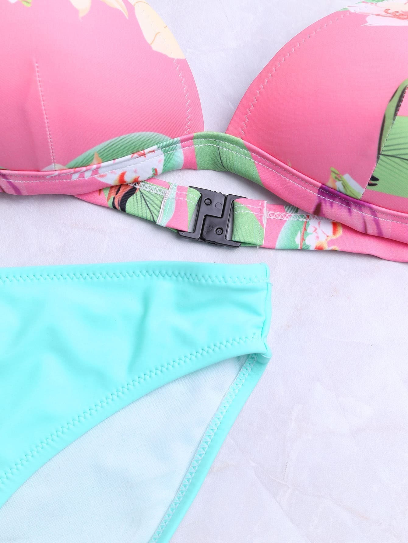 Floral Print Mix And Match Bikini Set Shein Sheinside