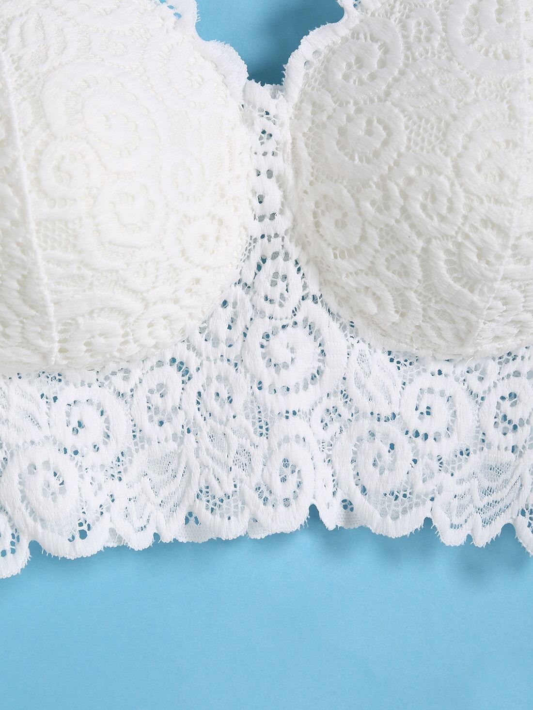White Spaghetti Strap Lace Lingerie Shein Sheinside