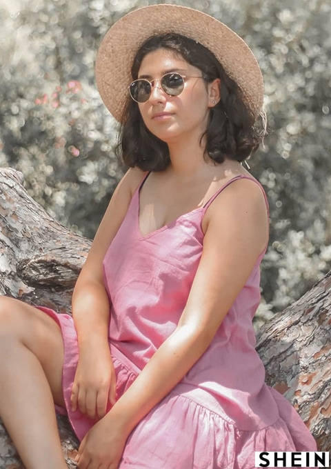 SHEIN SHEIN Unity Ruffle Hem Cami Dress | SHEIN USA